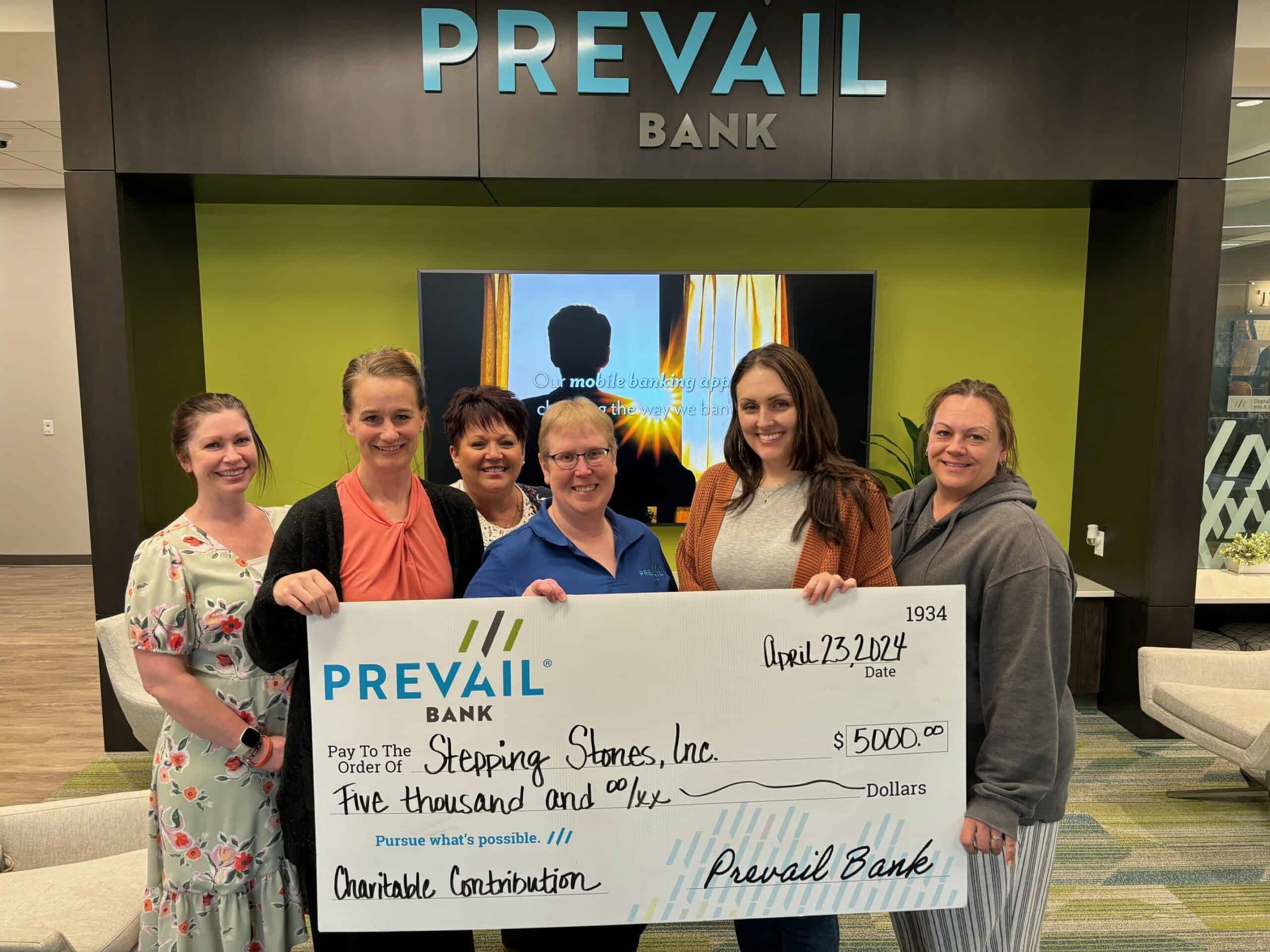 Prevail Bank gifts $67,650 through its semiannual Charitable Contributions program in April ...