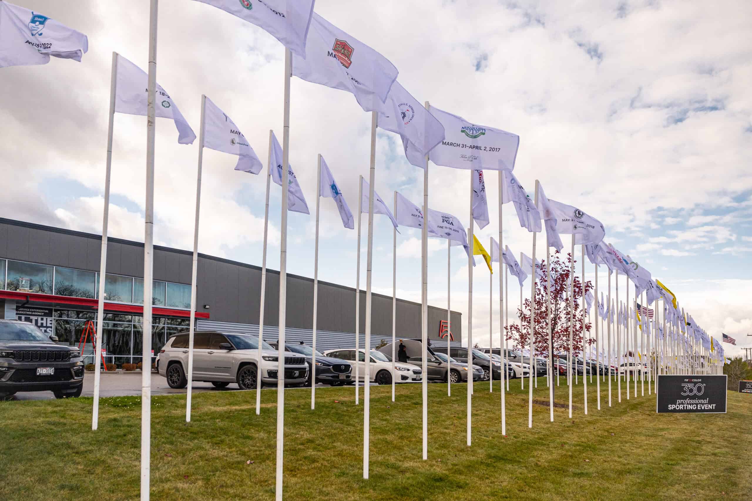 FifthColor marks 350th sporting event with flag display at Sheboygan ...